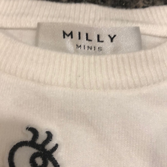 Milly Minis | Shirts & Tops | Milly Minis White Patch Summer Sweater 3t ...